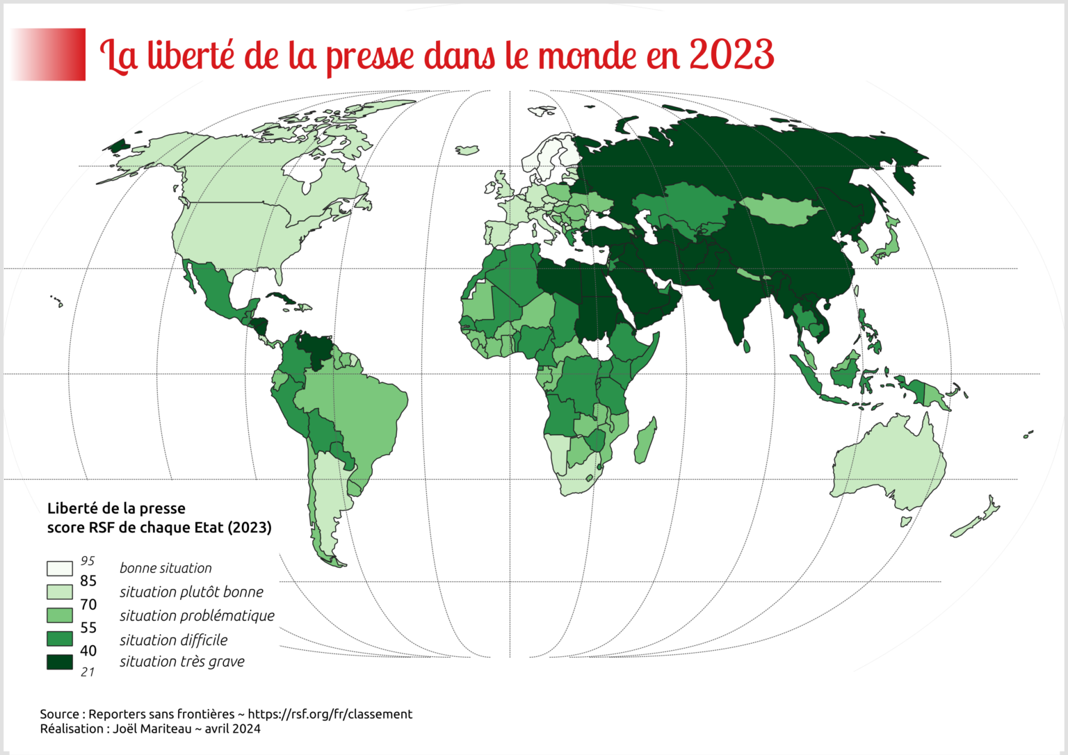 La liberté de la presse dans le monde – Interface